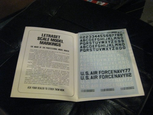 U.S. Air Force Code Letters & Numbers Black 1941-45 -1/48 scale ...