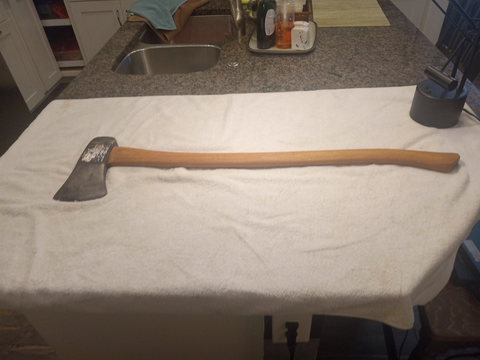 Vintage COLLINS 3-1/2 Lb Homestead Axe. With 33" Org Handle. Partial ...