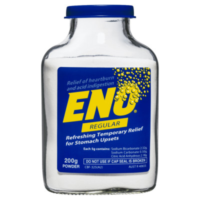 Eno Regular 200g Powder Relief of Heartburn and Acid Indigestion | eBay ...