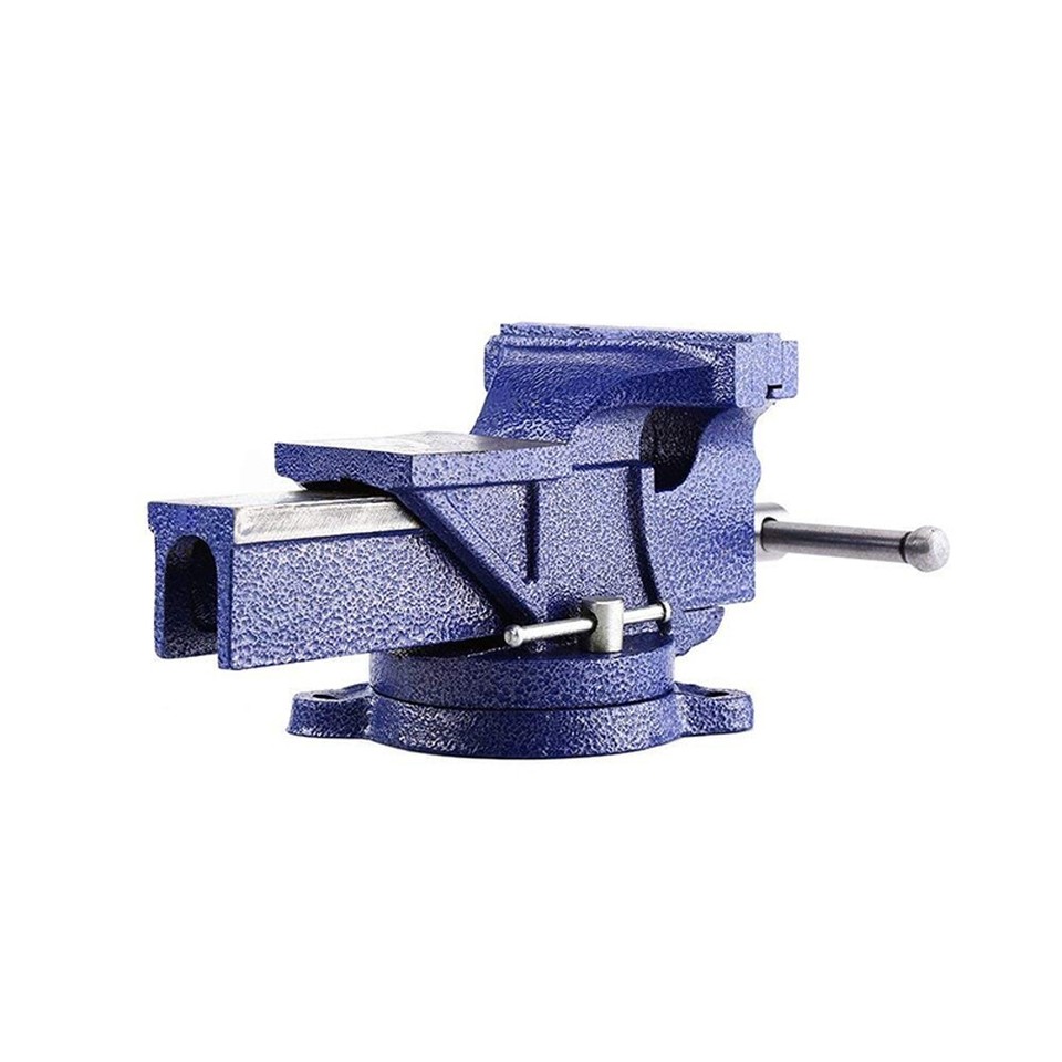 5" Bench Vise Flat Vise Heavy Type with 360° Anvil Swivel Table Top ...
