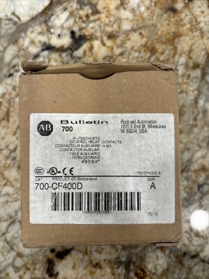 Allen-Bradley 700-CF400D Control Relay, 110/120VAC, 4 NO contacts -Free ...