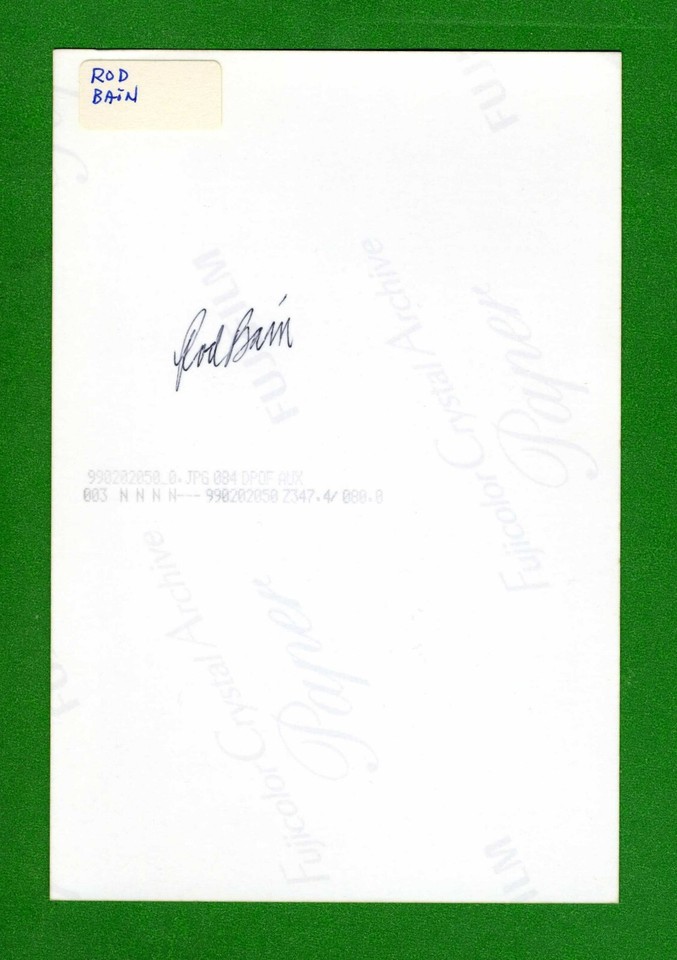 Roderick Bain DEC WWII Band of Brother 101st AB 506 PIR Signed 4x6 ...