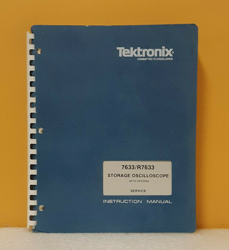 Tektronix 070-1767-00 7633/R7633 Storage Oscilloscope Instruction ...