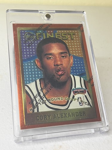 Cory Alexander Rookie Card 1995 Topps Finest #139 Spurs Basketball Card ...