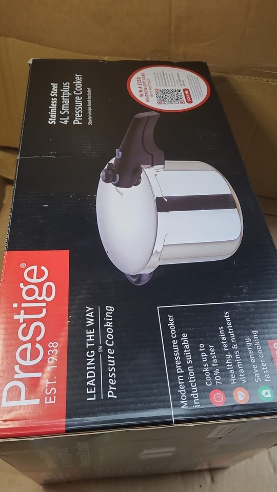 Prestige Smart Plus Pressure Cooker, 4L, Silver | eBay UK