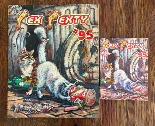 ORIGINAL VINTAGE OIL PAINTING SEX TO SEXTY COVER ART #95 BY PIERRE ...