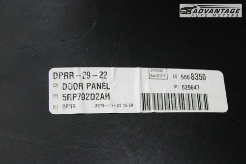 2017-2024 CHRYSLER PACIFICA REAR RIGHT SIDE INTERIOR DOOR PANEL TRIM ...