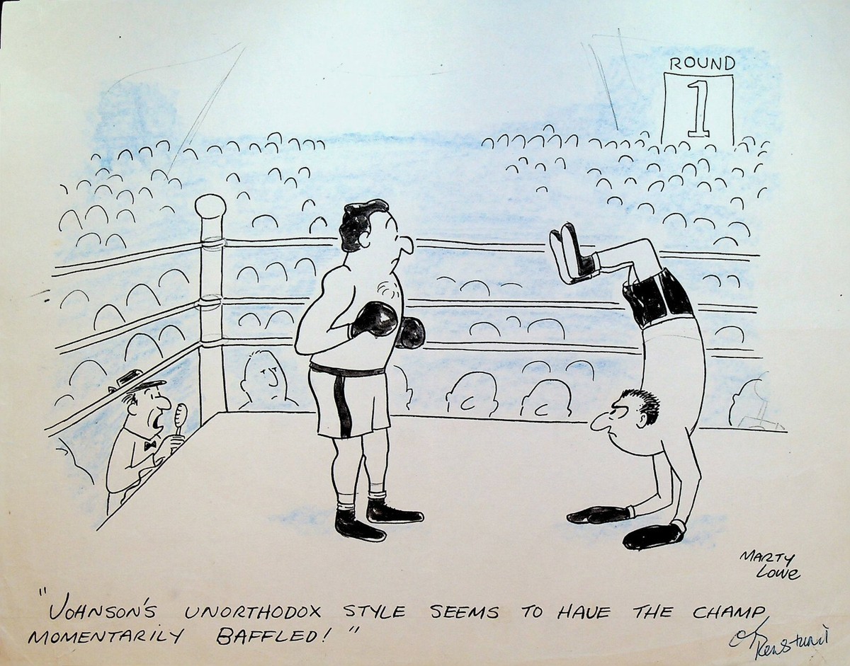 Cartoon Boxing Match