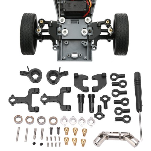 RC Front Upper Lower Swing Arm Set With Drive Shaft For WPL D12 D42 D ...