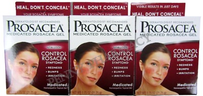 Prosacea GEL Rosacea Treatment Homeopathic Gel Sulphur .75 oz ( 3 pack ...