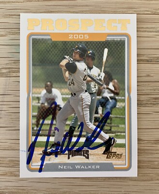 Neil Walker Autographed Card - 2005 Topps Update - Pirates Mets | eBay