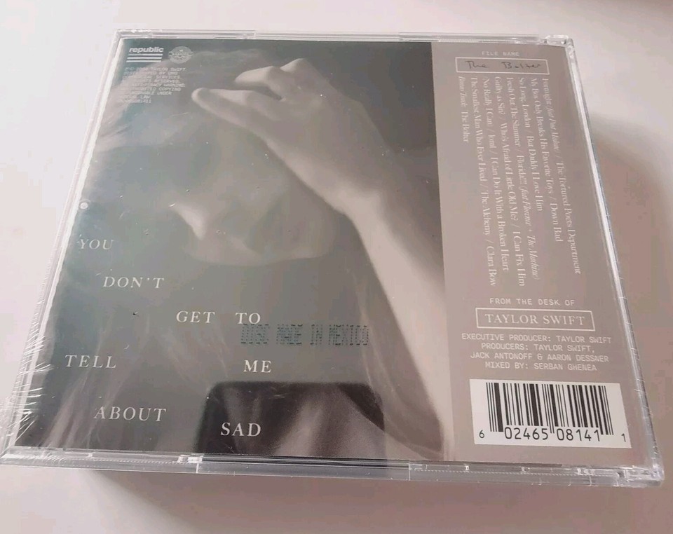 Taylor Swift TTPD "The Bolter" Collector's Deluxe CD Set - Tortured ...