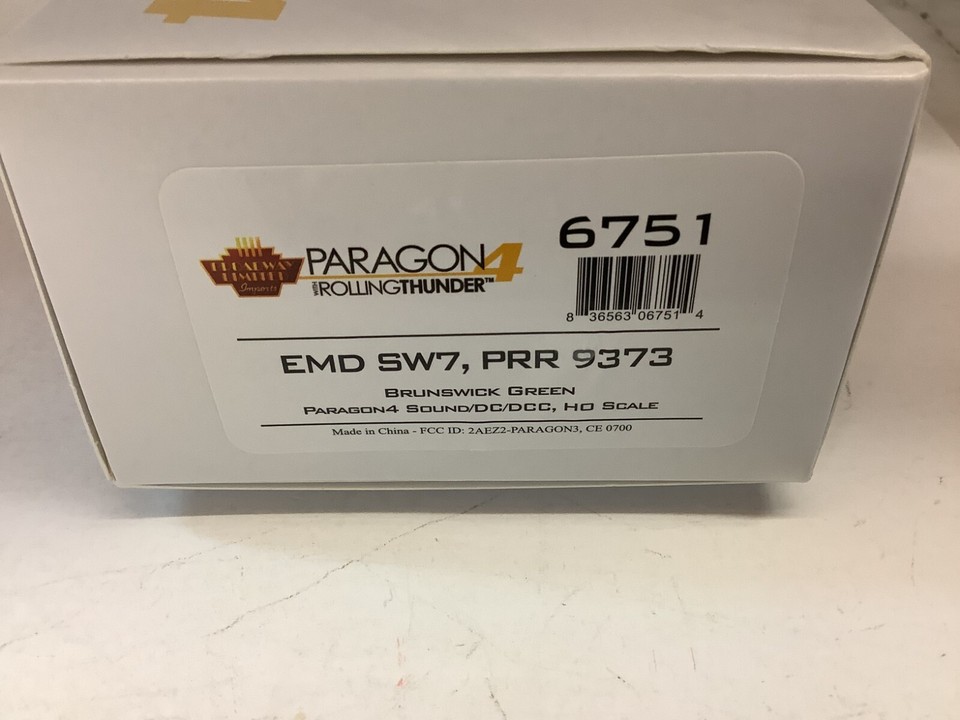 Broadway Limited Paragon 4 #6751 HO scale “PRR” SW7 DCC with SOUND Rd ...