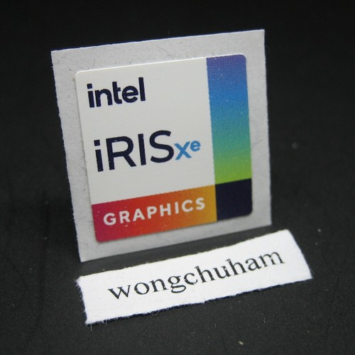 PC Notebook Sticker - intel iRIS Xe Graphics Sticker 18mm x 18mm ...