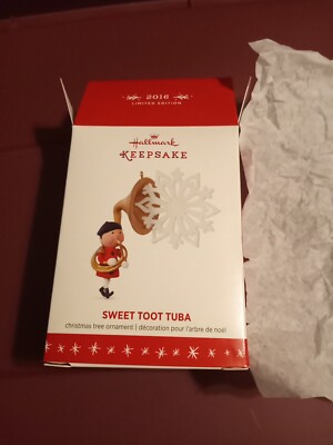 Hallmark Keepsake Christmas Ornament 2016 SWEET TOOT TUBA Limited ...