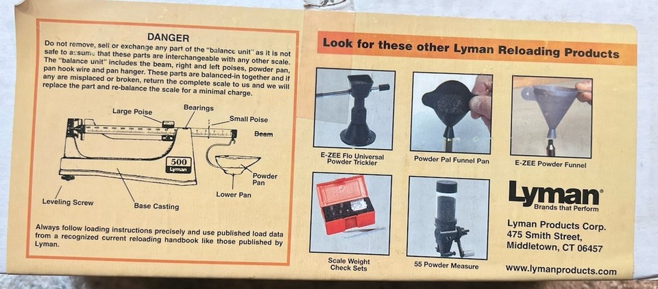 lyman powder scale pro 500 Balance Type Reloading Powder Mechanical | eBay