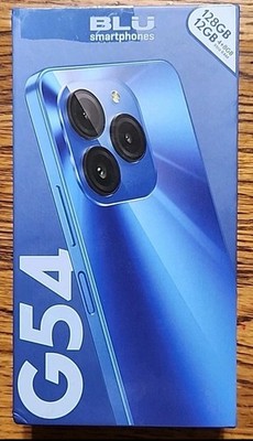 BLU G54 128GB Unlocked Smartphone – Blue | Brand New | Fast Shipping | eBay