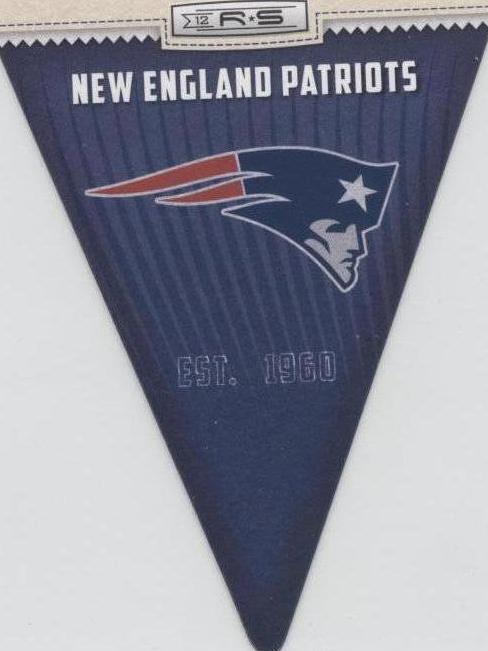2012 Panini Rookies & Stars - Nfl Team Pennants New England Patriots ...
