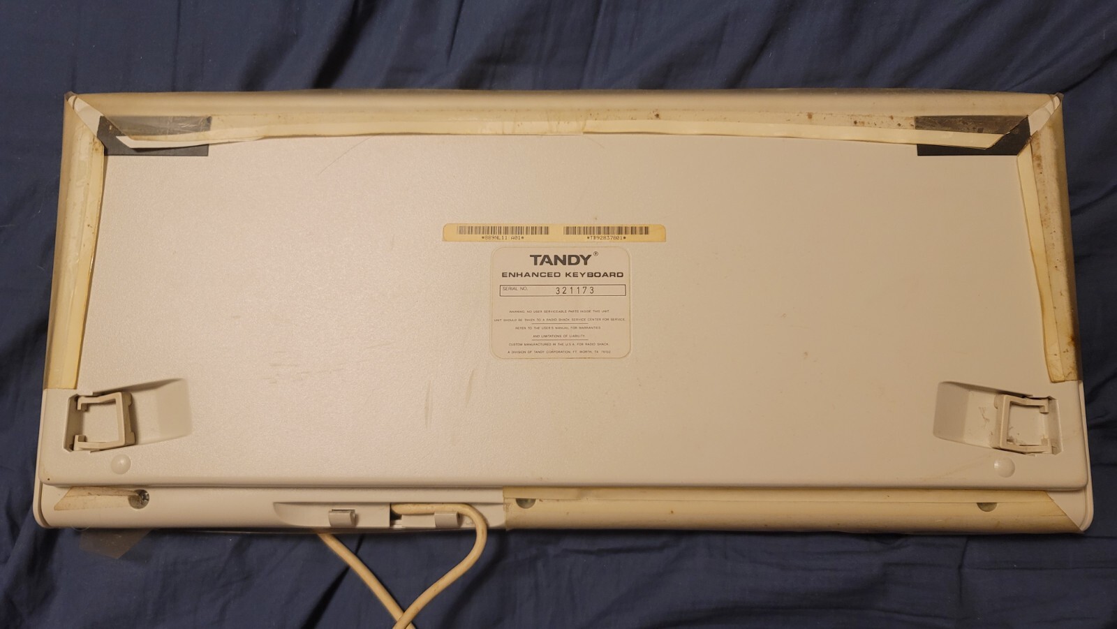 Vintage Tandy Enhanced Keyboard Radio Shack USA 5 pin DIN IBM ...