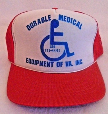 Vintage Durable Medical Equipment Trucker Mesh Snapback Hat Cap | eBay
