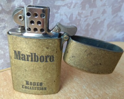 Vintage cigarette Lighter Military Art Original Marlboro rodeo ...