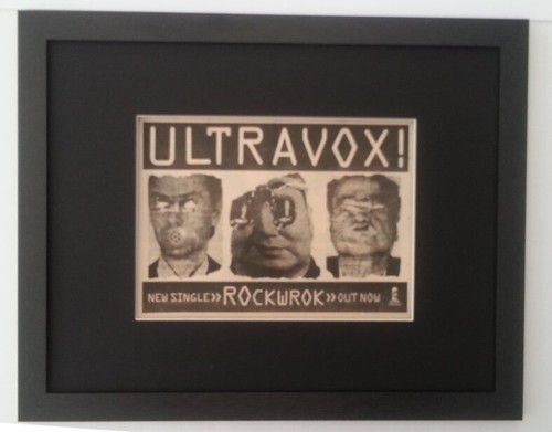 ULTRAVOX*Rockwrok*1977*ORIGINAL*POSTER*AD*QUALITY*FRAMED*FAST WORLD ...