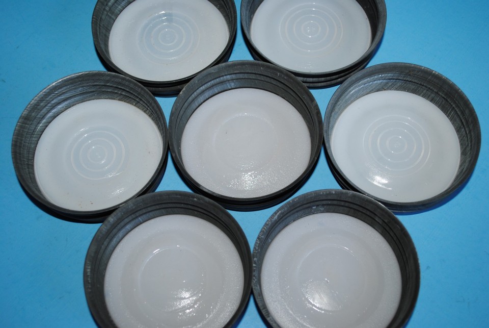*1* Vtg BALL PORCELAIN~LINED ZINC CAP LID ~ REGULAR~MOUTH MASON CANNING ...