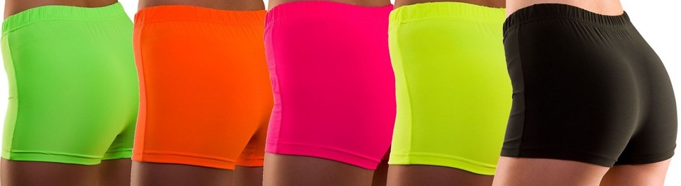 Ladies 80s 1980s NEON FANCY DRESS Dance Hen Party Costume Ra Ra's Hot ...