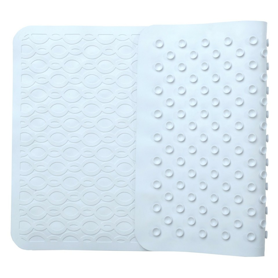 Medium, Large & Extra Long Rubber Bath Safety Mat with Suction Cups for ...