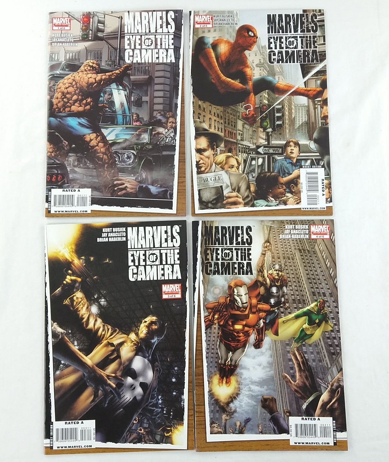 Marvels Eye of the Camera #1 2 3 4 Partial Set Lot (2009 Marvel Comics ...