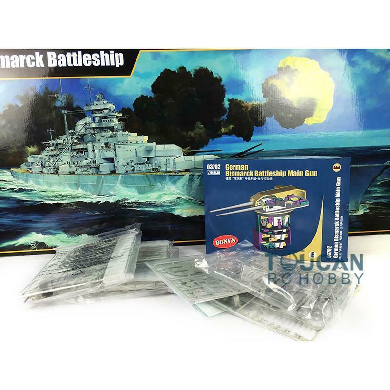 Trumpeter 03702 1/200 Warship German KM Bismarck Battleship Static ...