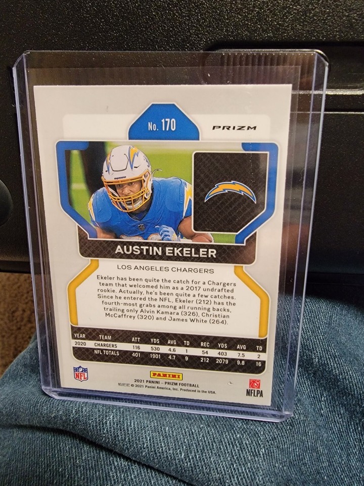 🔥Austin Ekeler 2021 Prizm Football Checker Checkerboard Black White ...