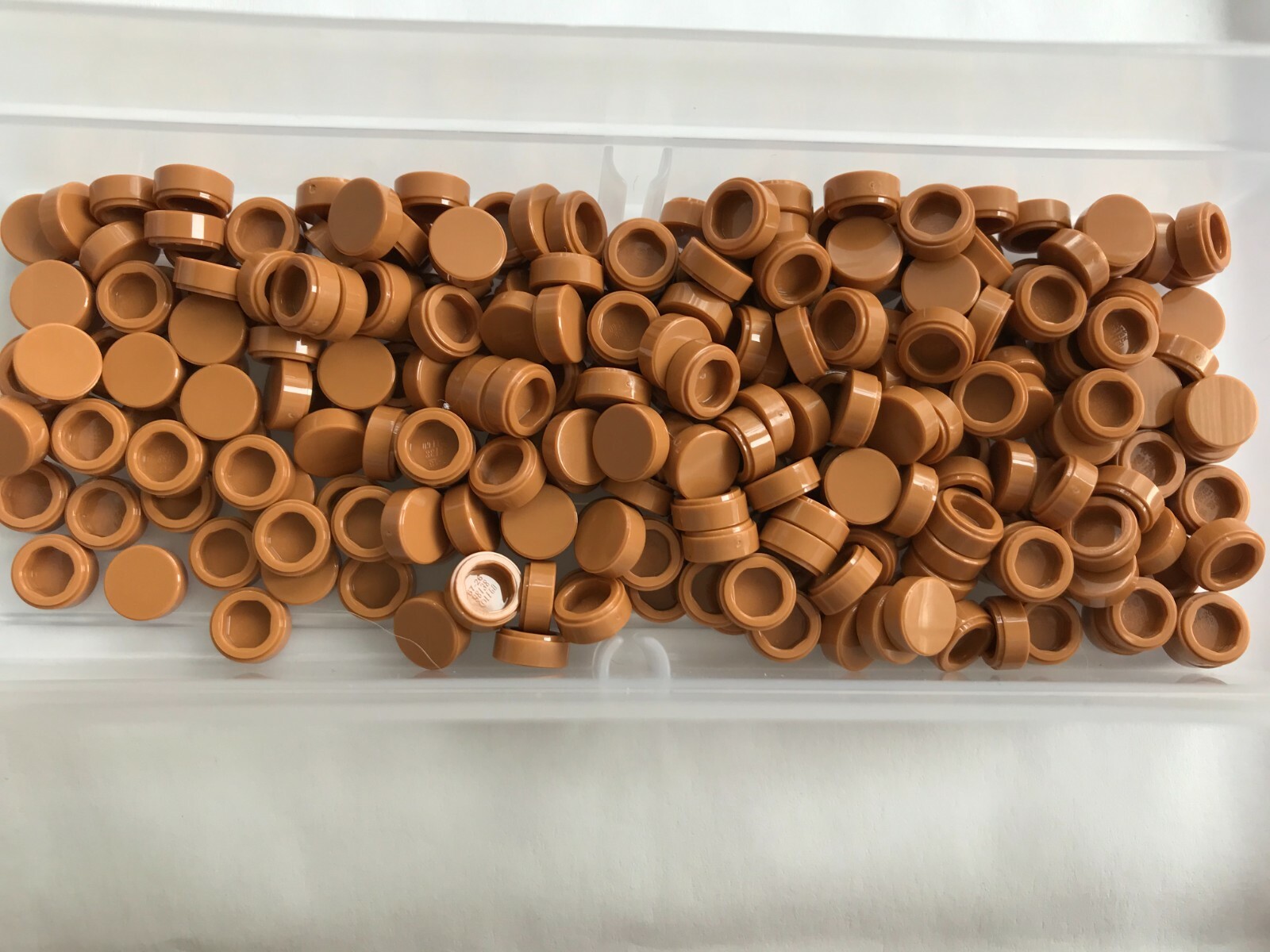 LEGO PARTS-NEW-#98138-MEDIUM NOUGAT-1 X 1 TILE ROUND- 50 PIECES | eBay