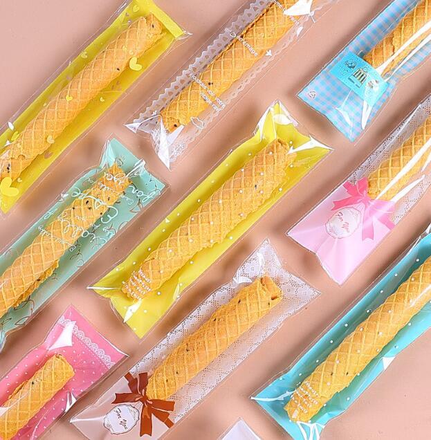 White Lace Long Cello Cellophane Wedding Party Birthday Biscuit Favor ...