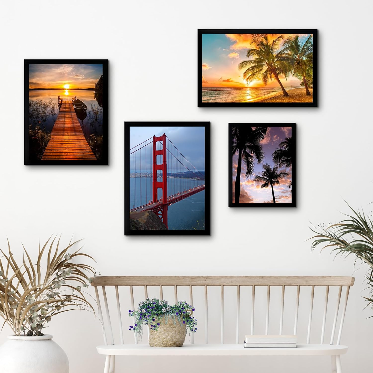 11x17 Picture Frame Black Display pictures 11x17 Wall Hanging Photo ...