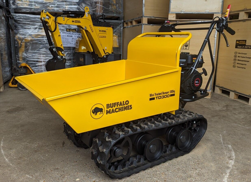 Buffalo TD300 Tracked Mini Dumper - Tracked Power Barrow Skip Loader ...
