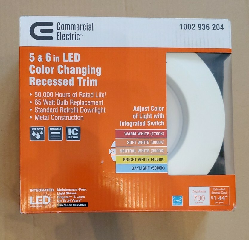 Commercial Electric 5 And 6inch White Integrated Led The 11 Best