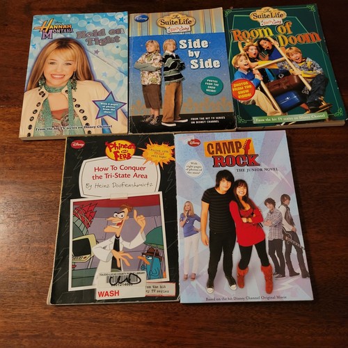 Lot of 5 Y2K Disney Channel Paperback Books Suite Life Hannah Montana ...