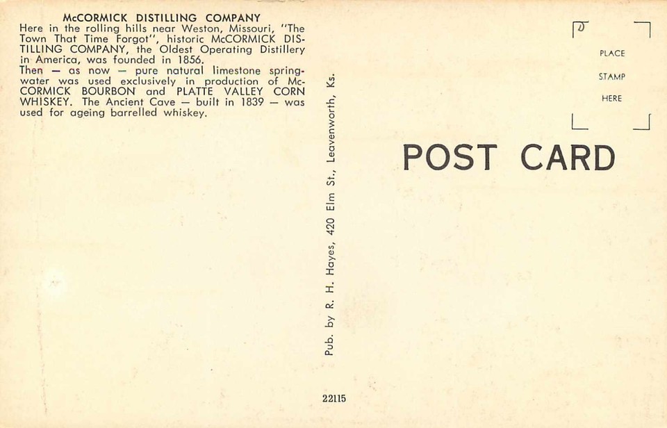 Postcard Missouri McCormick Distilling Company Multiview Unposted | eBay