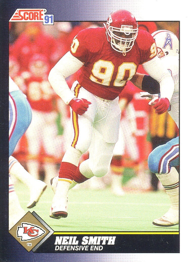 1991 SCORE Neil Smith CHIEFS Nebraska CORNHUSKERS | eBay