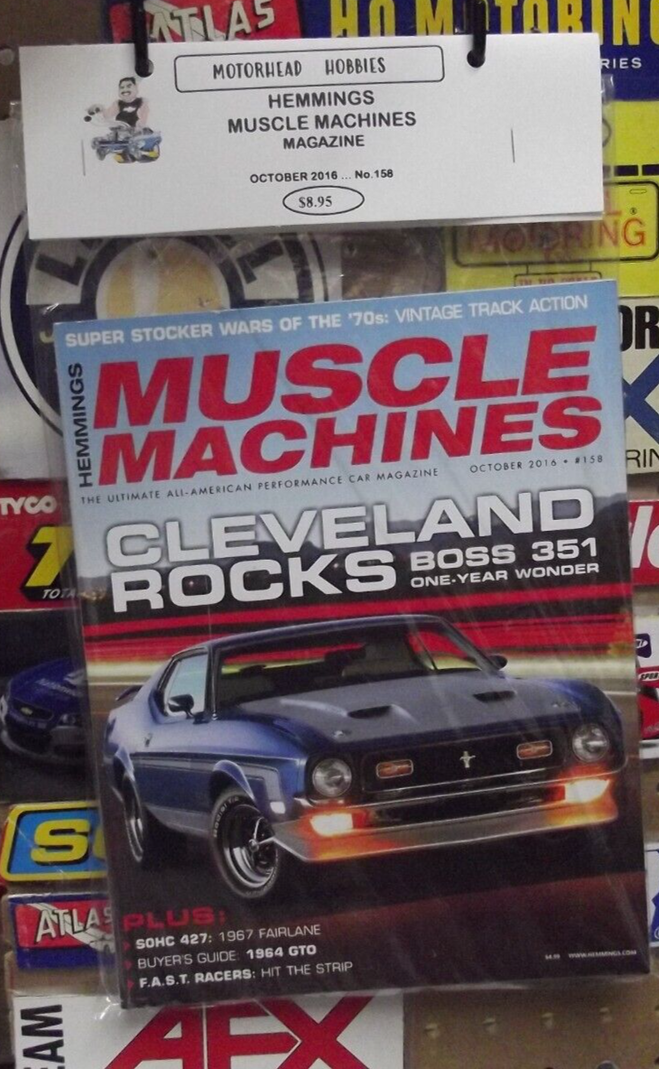 HEMMINGS MUSCLE MACHINES MAGAZINE, OCTOBER 2016, No.158 | eBay