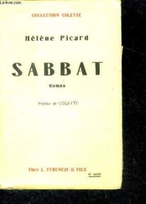 Sabbat - Collection colette - roman - PICARD Helene, colette (pre | eBay