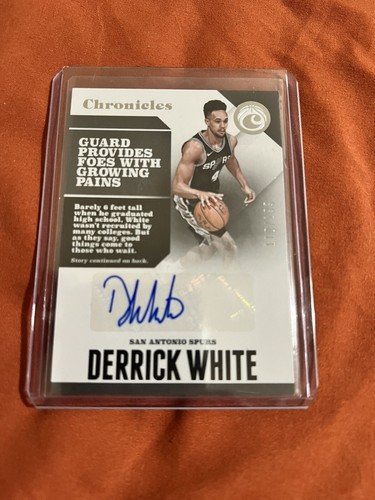 Derrick White 2017-18 Chronicles AUTO RC # /199 Spurs Celtics Rookie ...
