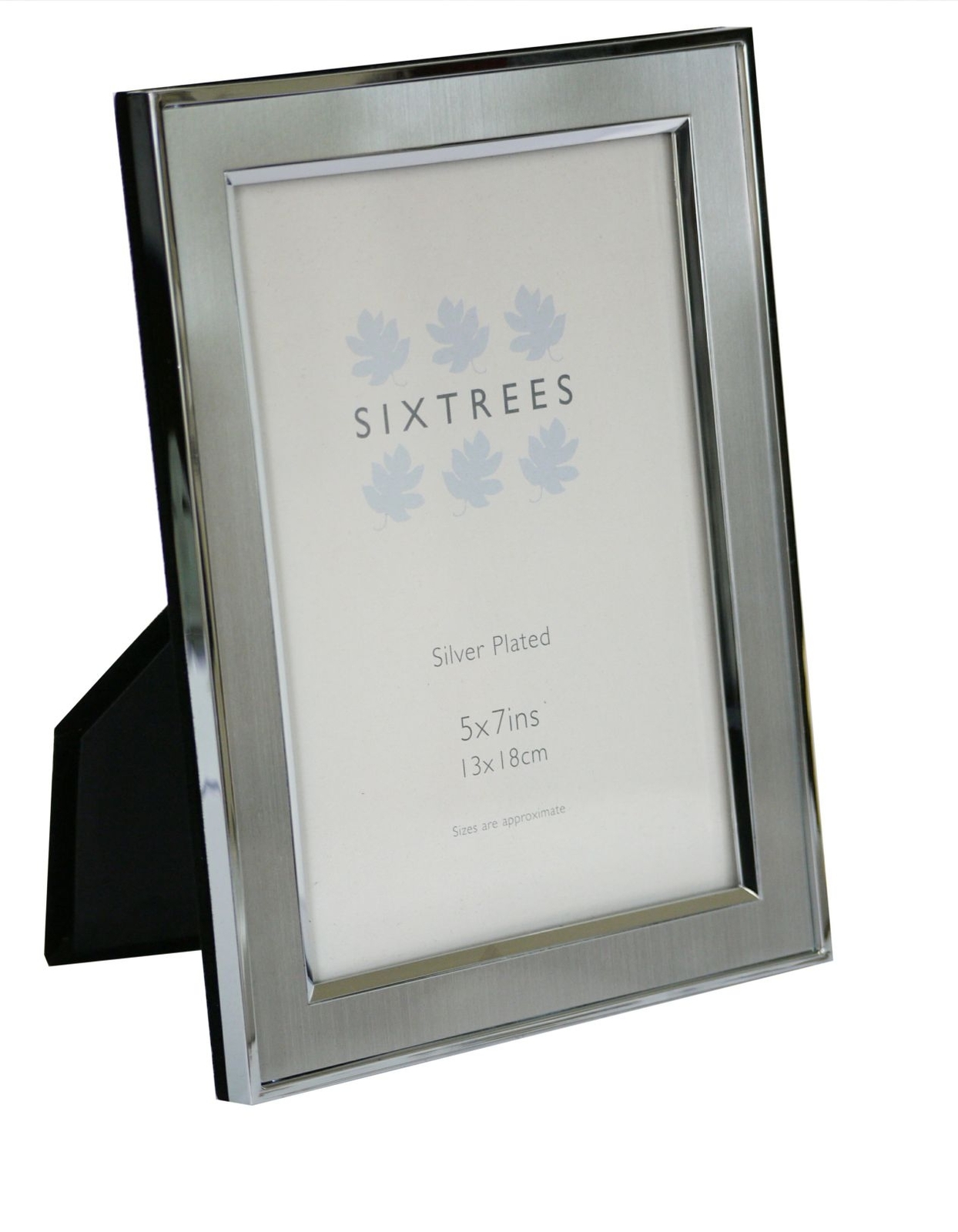 Polished Silver and Pewter inlay Photo Frames 4 sizes Abbey by Sixtrees ...