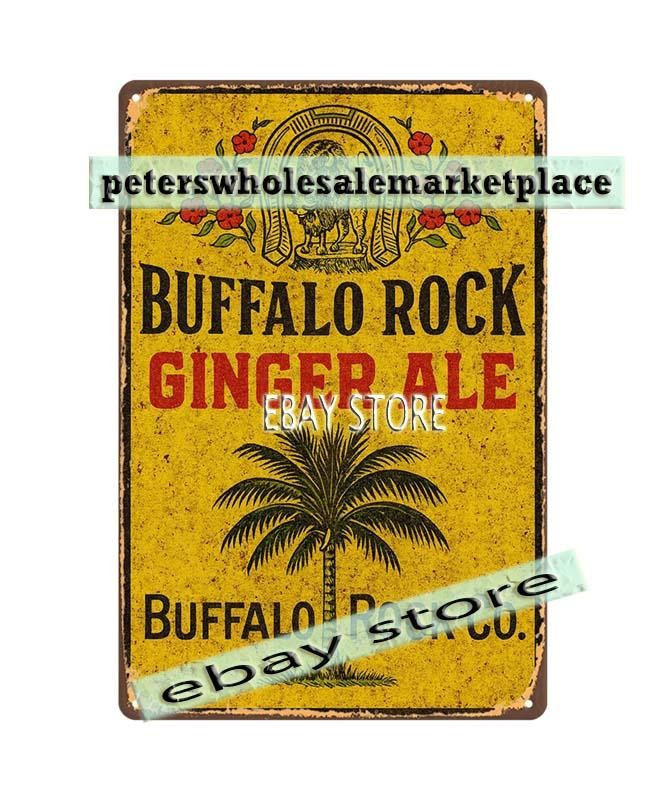 BUFFALO ROCK Ginger Ale Soda South Carolina tin sign | eBay