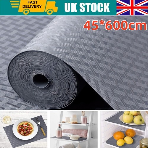 6M Draw Mat Non-Slip Shelf Liner Cabinet Storage Pad Kitchen Cupboard ...