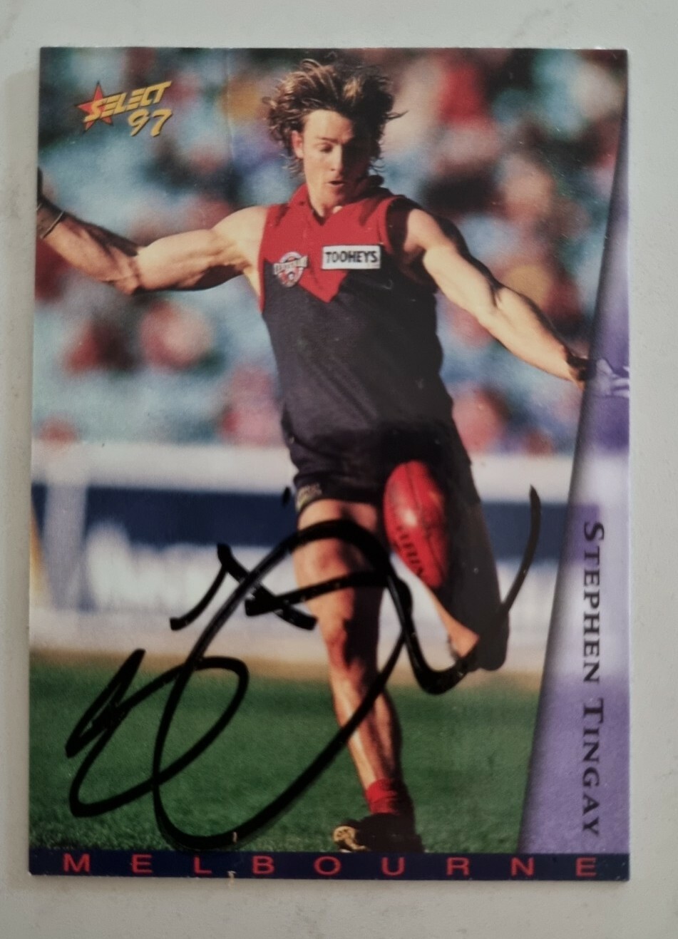 STEPHEN TINGAY MELBOUNE AFL SIGNED SELECT CARD FOOTBALL DEMONS | eBay ...