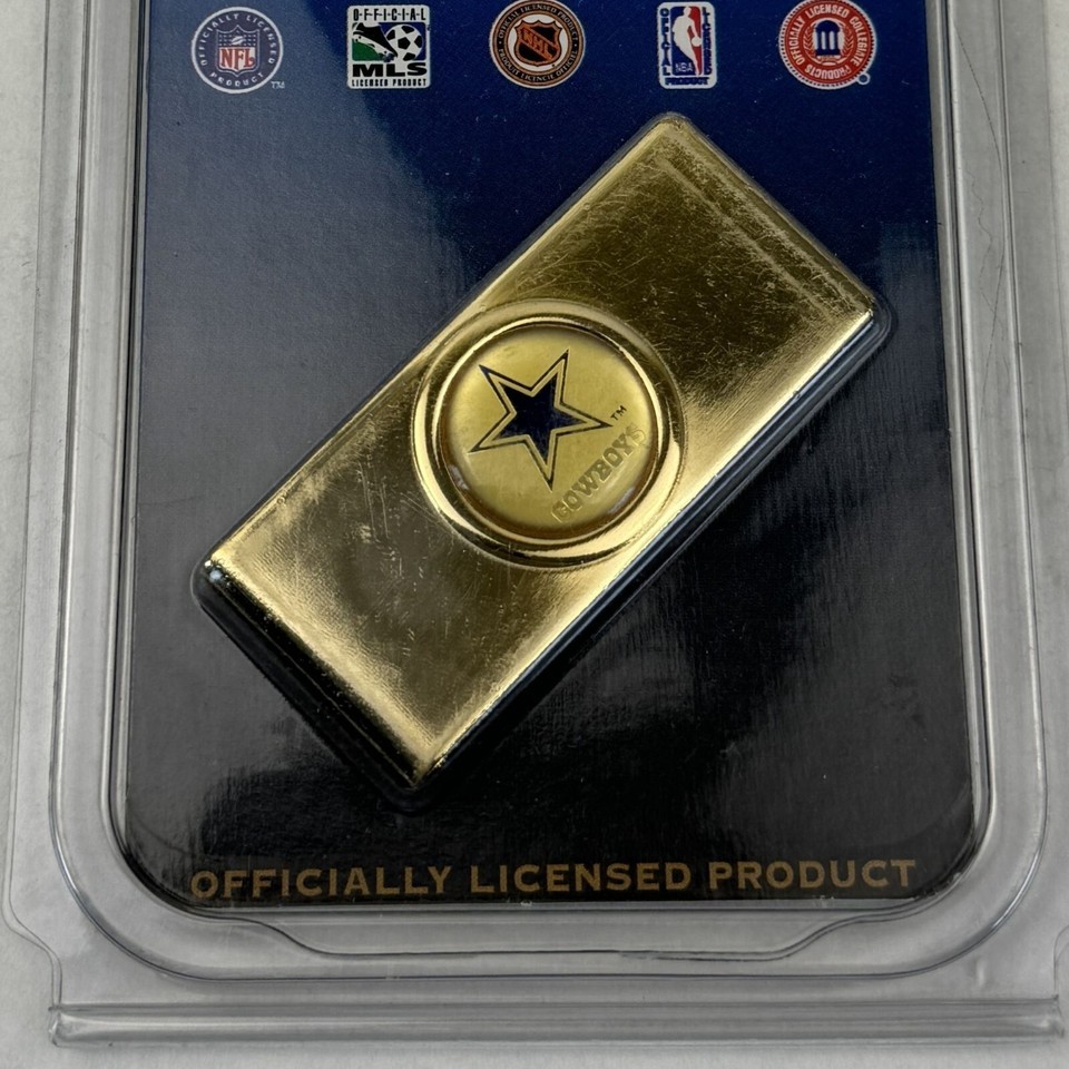 Dallas Cowboys Money Clip 24Kt Gold Plated Solid Brass NFL By Tag ...