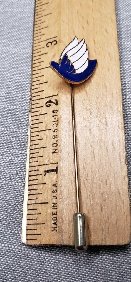 Vintage Pin Lapel Blue Holy Spirit Dove Enamel Christian A6 | eBay