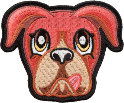 Knuckles The American Boxer Patch, Animals Patches | eBay